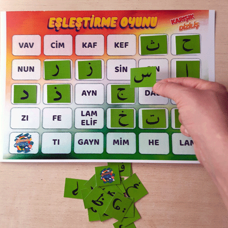Elif Ba Harf Eşleştirme Oyunu - etkinlikdenizi.com